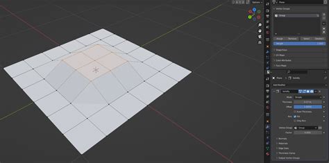 Geometry Nodes Is It Possible To Extrude A Vertex Group Using Solidify Modifier Blender