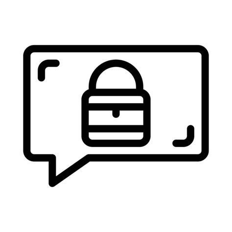Message Lock Vector Icon On A White Background Vector Art At Vecteezy
