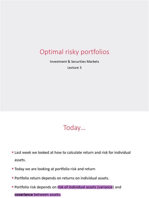 Ism Lecture 3 Part 1 Pdf Covariance Matrix Variance