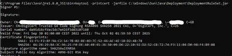Check Signing Certificates In A Jar File Without Jarsigner
