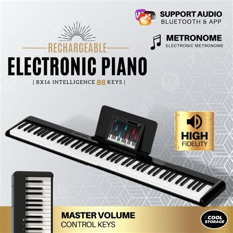 【portable Version】intelligence 88 Keys Rechargeable Electronic Piano Keyboard Shopee Malaysia