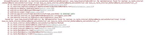 Ioreactivexexceptionsundeliverableexception Javalangunsatisfiedlinkerror No