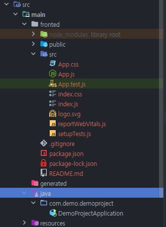 React Spring 프로젝트 연동
