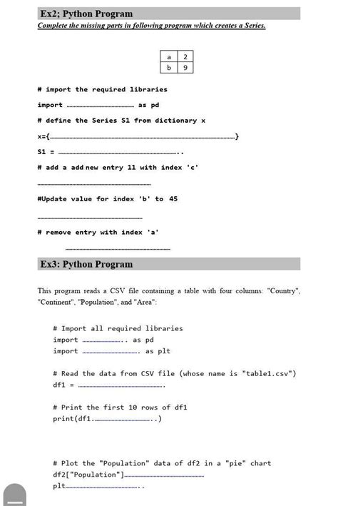 Solved Ex2 Python Program Complete The Missing Parts In Chegg