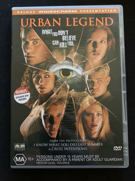 Urban Legend Dvd 1998 Jared Leto Alicia Witt Rebecca Gayheart R