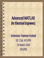 Advanced MATLAB Course For Electrical Engineers Complete Guide Course Hero