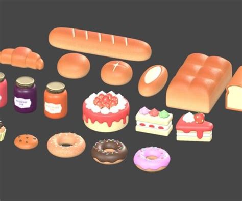 Artstation Bakery Collection Game Assets