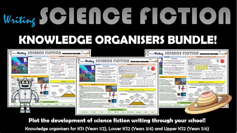 Writing Science Fiction Primary Knowledge Organisers Bundle Teaching Resources
