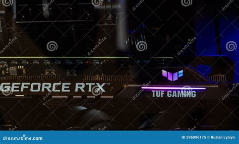Asus Tuf Gaming Graphics Card Geforce Rtx Editorial Image Image Of Fast