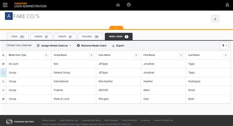 assign model users for account
