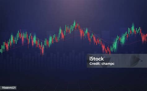 파란색 색상 배경에 주식 시장에서 촛대 그래프와 추상 금융 차트 경제에 대한 스톡 벡터 아트 및 기타 이미지 경제 그래프