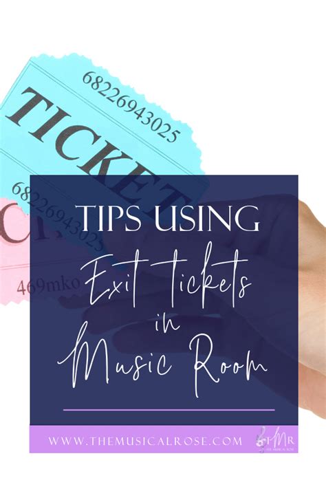 Using Exit Tickets In The Music Room The Musical Rose