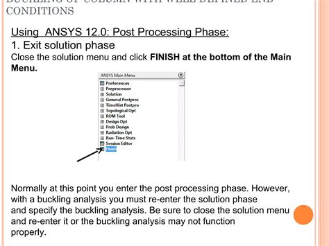 Buckling Analysis In Ansys Ppt Physics Science