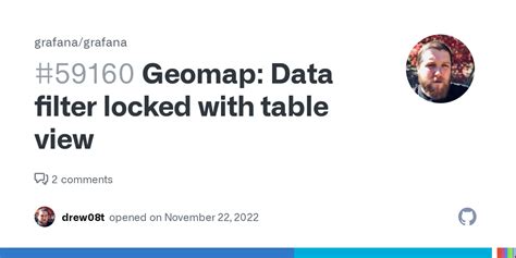 Geomap Data Filter Locked With Table View Issue 59160 Grafana
