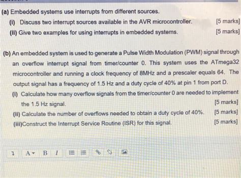 Solved A Embedded Systems Use Interrupts From Different