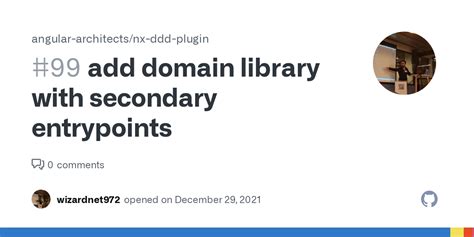 Add Domain Library With Secondary Entrypoints · Issue 99 · Angular