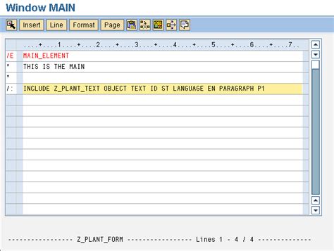 Sapscript Iii Main Window Easy Abap For Beginners