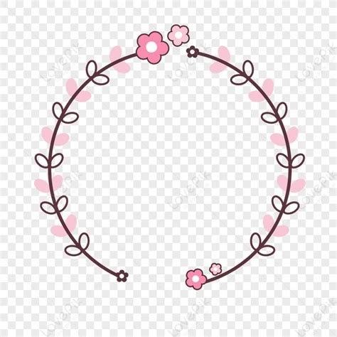 핑크 꽃 일러스트 귀여운 화환 배경 제전 아가 Png 일러스트 무료 다운로드 Lovepik