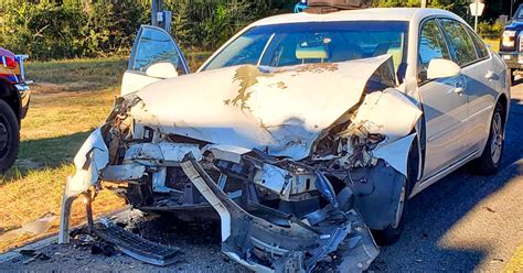 Driver Recovering After Crashing Into The Back Of A Dump Truck