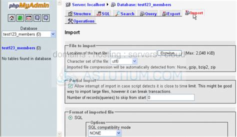 Managing A Mysql Database Using Phpmyadmin Control Panels Knowledgebase