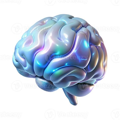 Impressive Minimalist A Holographic Projection Of A Human Brain Rotating Slowly Displaying