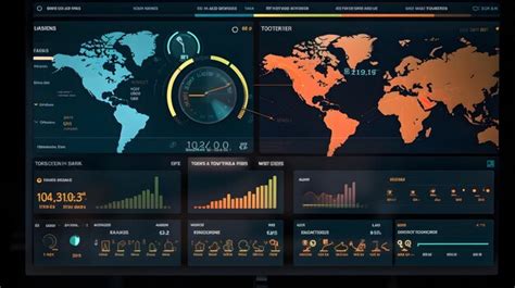 A Cybersecurity Dashboard With Realtime Threat Monitoring Premium Ai Generated Image