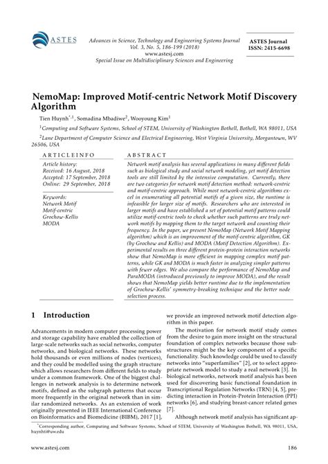 Pdf Nemomap Improved Motif Centric Network Motif Discovery Algorithm