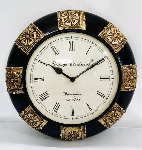 12 Inch Home Brass Analog Wall Clock At Rs 1600 Piece Brass Handicraft In Raipur Id 19993986991