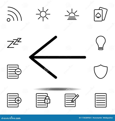 Arrow Icon Simple Thin Line Outline Vector Element Of Minimalistic Web Icons Set For UI And