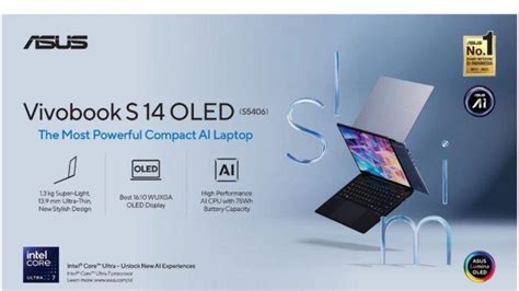 Vivobook S 14 OLED Laptop Baru ASUS Berbasis AI Yang Tipis Ringan Powerful Dan Tangguh