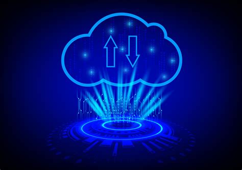 Graphics Vector Cloud Computing Concept Data Transfer Cloud Symbol For