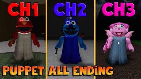 Roblox Puppet All Ending Chapter 1 3 Puppet Roblox Youtube