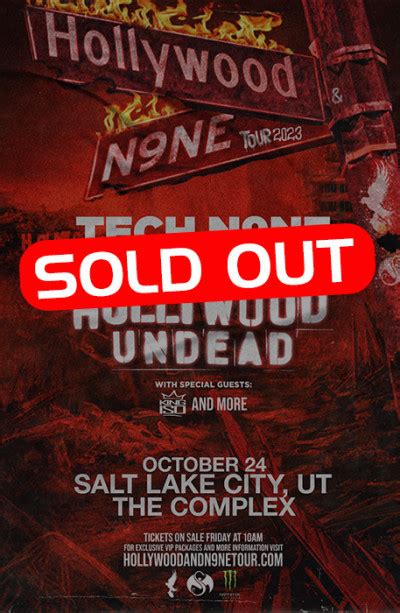 Tech N9ne Hollywood Undead Hollywood And N9ne Tour 2023 Tuesday