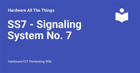 Ss7 Signaling System No 7 Hardware All The Things