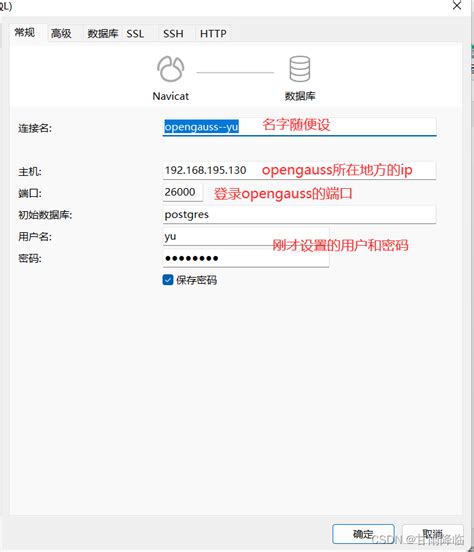 使用navicat连接opengauss数据库opengauss连接navicat Csdn博客
