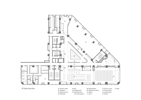 Hotel Elevator Lobby Plan