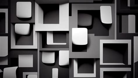 Premium Ai Image Generative Ai Monochrome Overlap Abstract Square Background