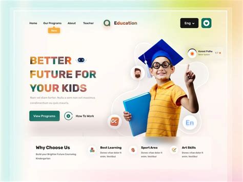 Educational Website Design Learning Website Design Website Design Inspiration Website Design