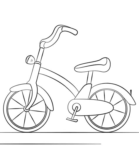 نقاشی دوچرخه برای کودکان؛ ۲۵ طرح کودکانه برای رنگ آمیزی ستاره