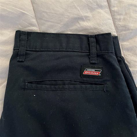 Genuine Dickies Black Double Knee Pants 15 12 Depop