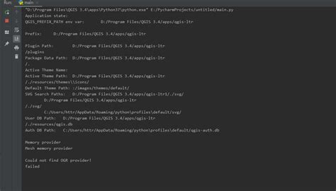 Qgis Pyqgis Ogr Provider Not Found Geographic Information Systems