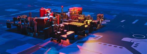 인더스트리 40 질감 배경에 아이소메트릭 블록을 구축 다채로운 기계를 추상화하는 Pamoramic보기 3d 일러스트레이션 3차원 형태에 대한 스톡 사진 및 기타 이미지