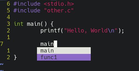 autocompletion pattern not found even with a ctags file c c
