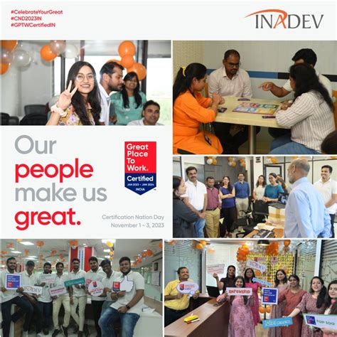 Inadev India On Linkedin Celebrateyourgreat Greatplacetowork Cnd2023in Gptwcertifiedin