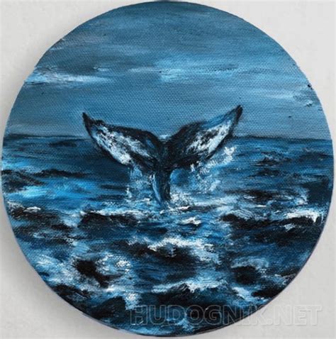 Картина Море Размеры 30x30 Год 2020 Цена 5000 рублей Художник Андроненкова Дарья