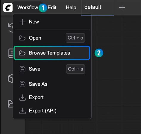Workflow Templates How To Open And Use Comfyui Workflow Templates Comfyui Wiki