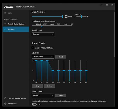 Asus Realtek Hd Audio Manager Equalizer Settings Swpana