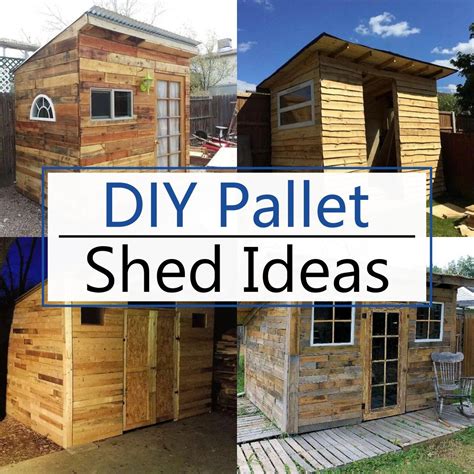 Best 12 29 Free Diy Wood Pallet Shed Plans With Pdf Instructions