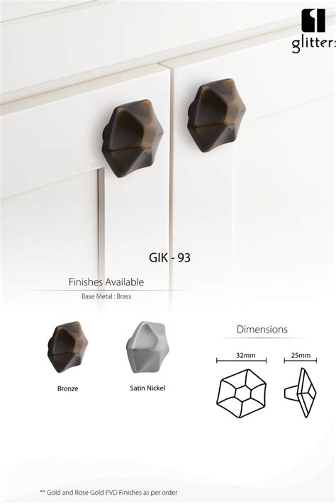 Buy Hexagon Brass Knobs Vintage Style Dresser Drawer Pull For Cabinets