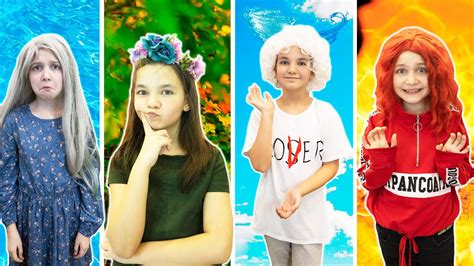 Девушка огонь вода воздух и земля 4 стихии Youtube